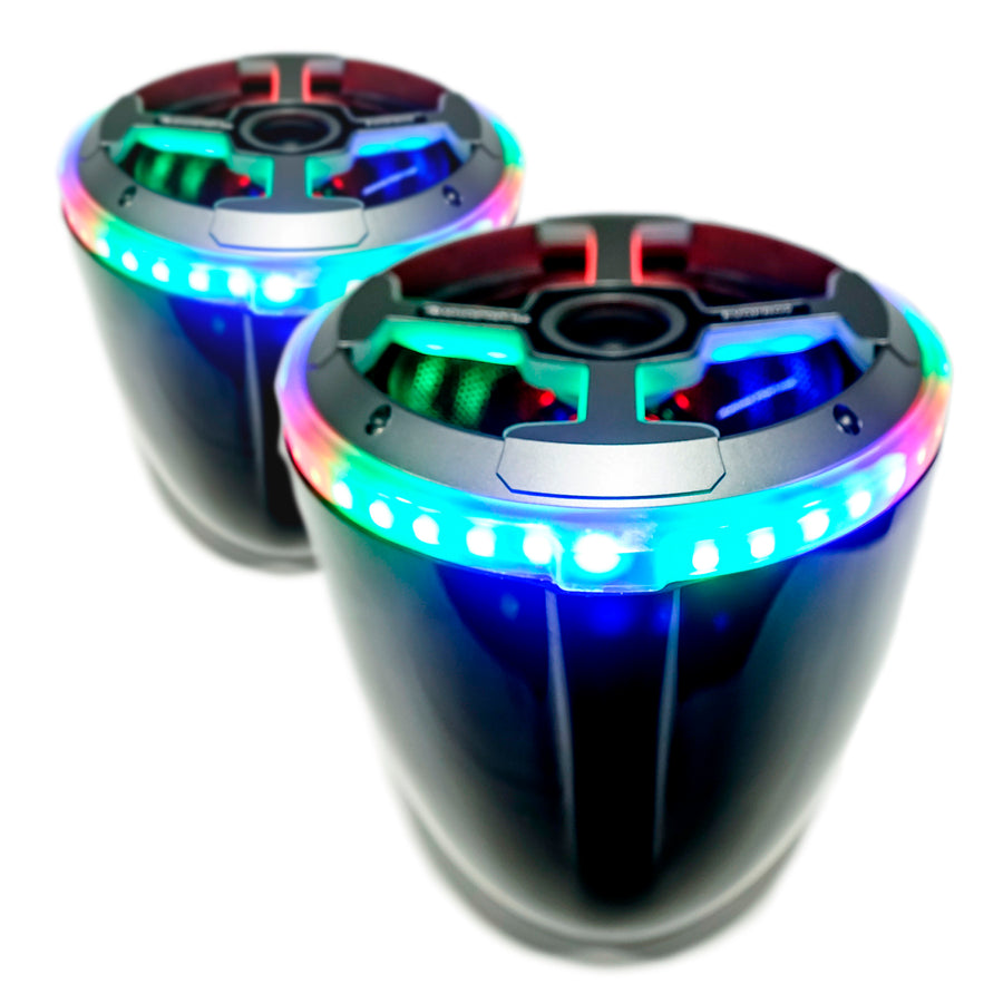 AudioFormz EVOPRO2 8in 3-Way Component Marine IC LED Loud Tower Speake