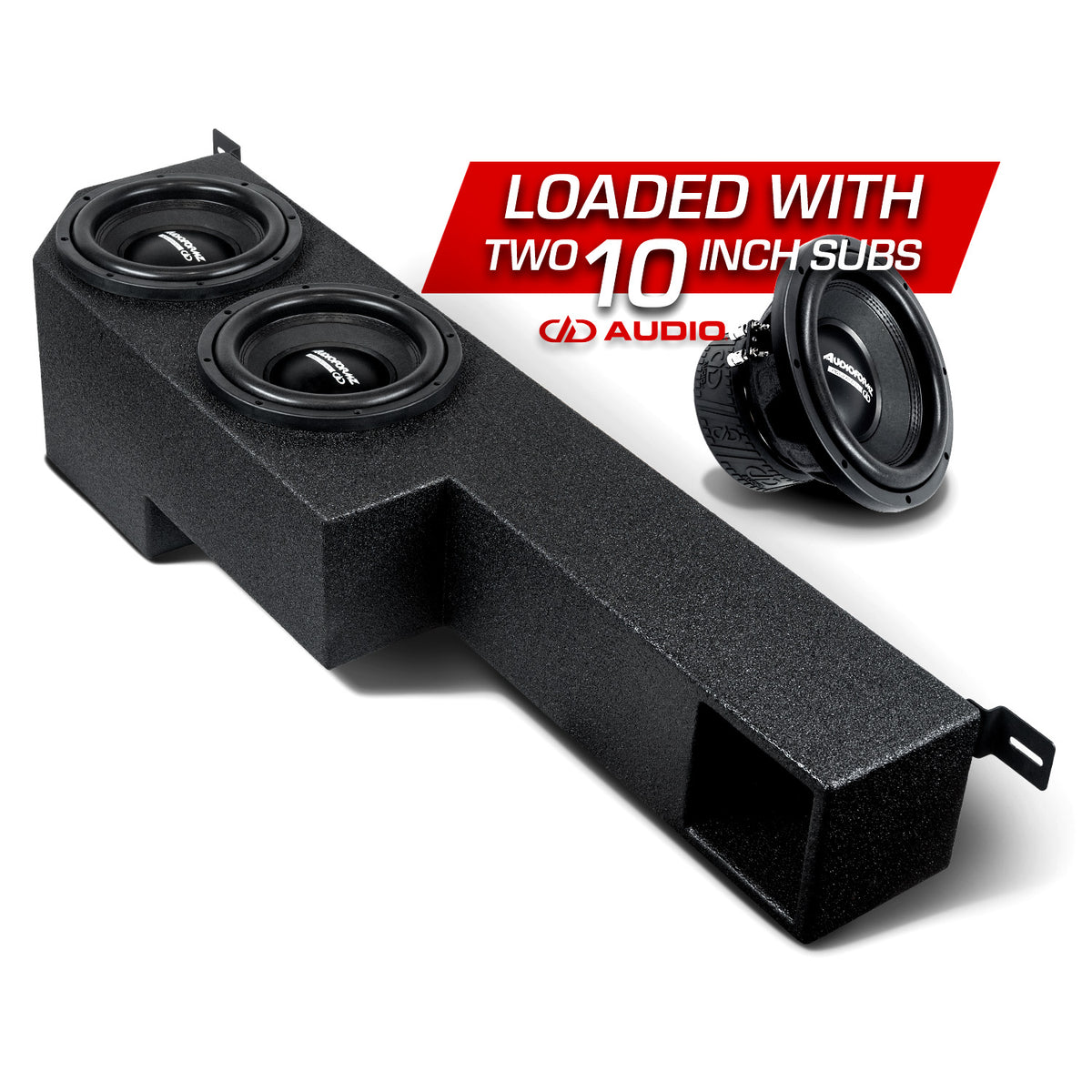 Can-Am Defender Under-seat 2 10" Subwoofer Box for BIG BASS