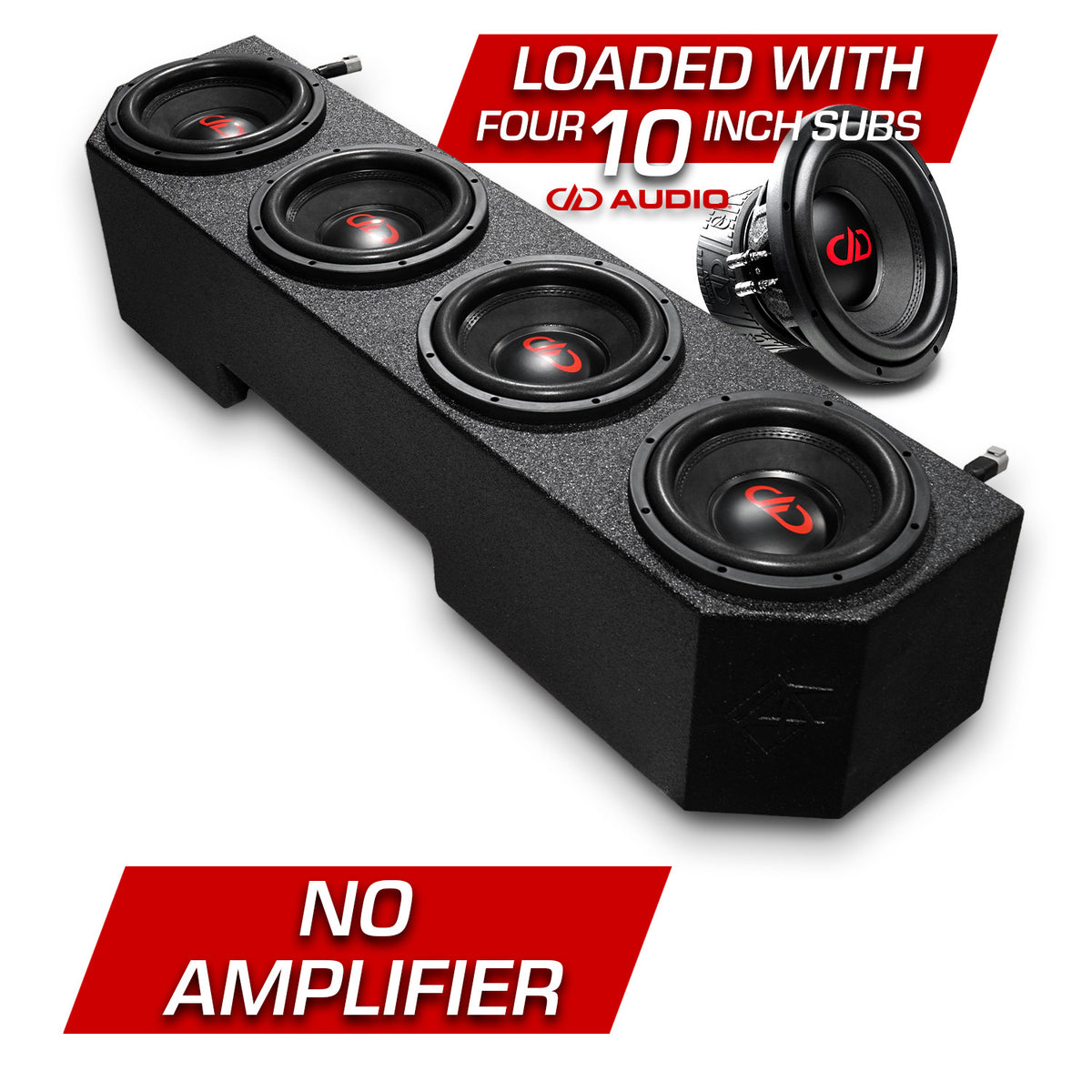 Can Am Defender Underseat 4 10" Subwoofer Box for BIG BASS – AudioFormz