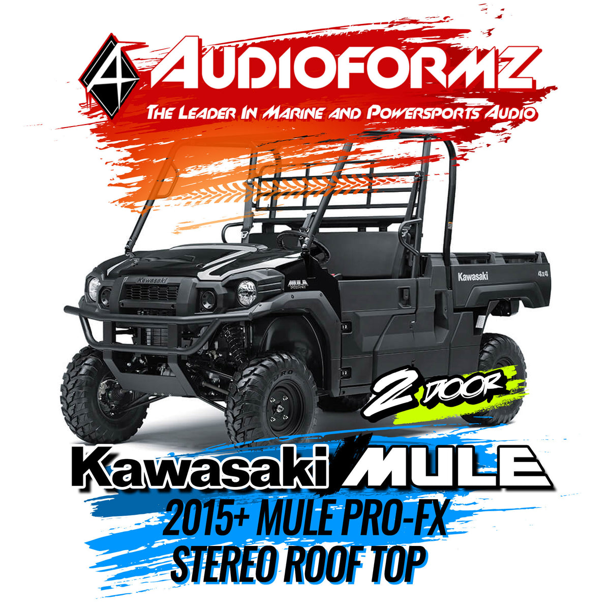 *2015+ Kawasaki Mule Pro-FX Stereo Tops (2-Door)