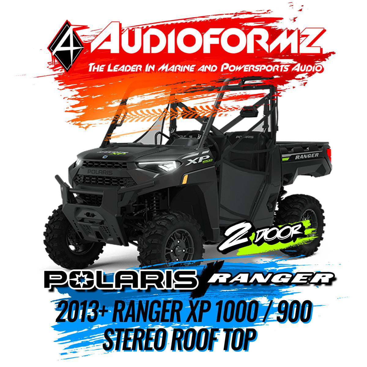 2013+ Polaris Ranger XP 1000 / 900 Stereo Tops (2-Door) – AudioFormz