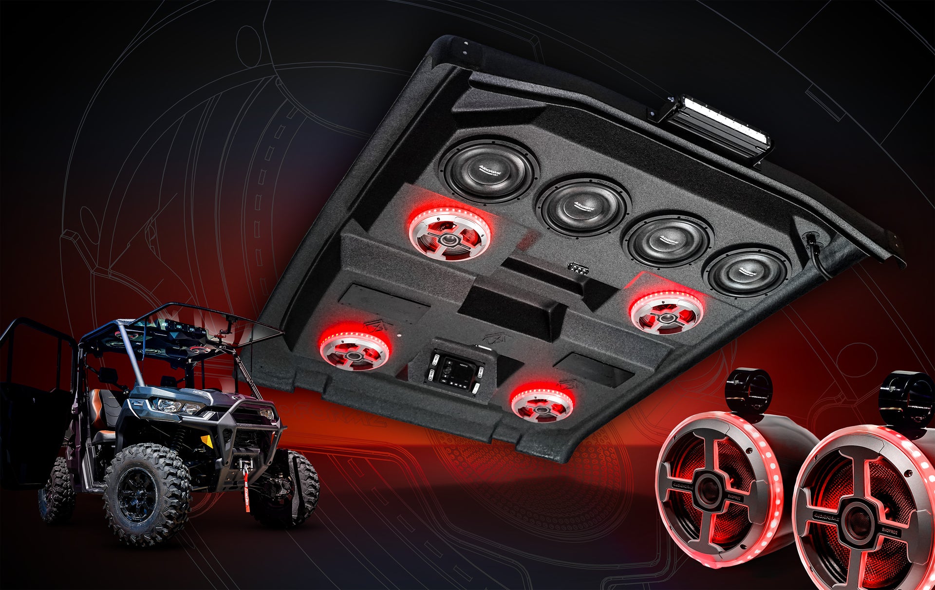 Stereo Roof Systems | Off-Road Audio System | AudioFormz