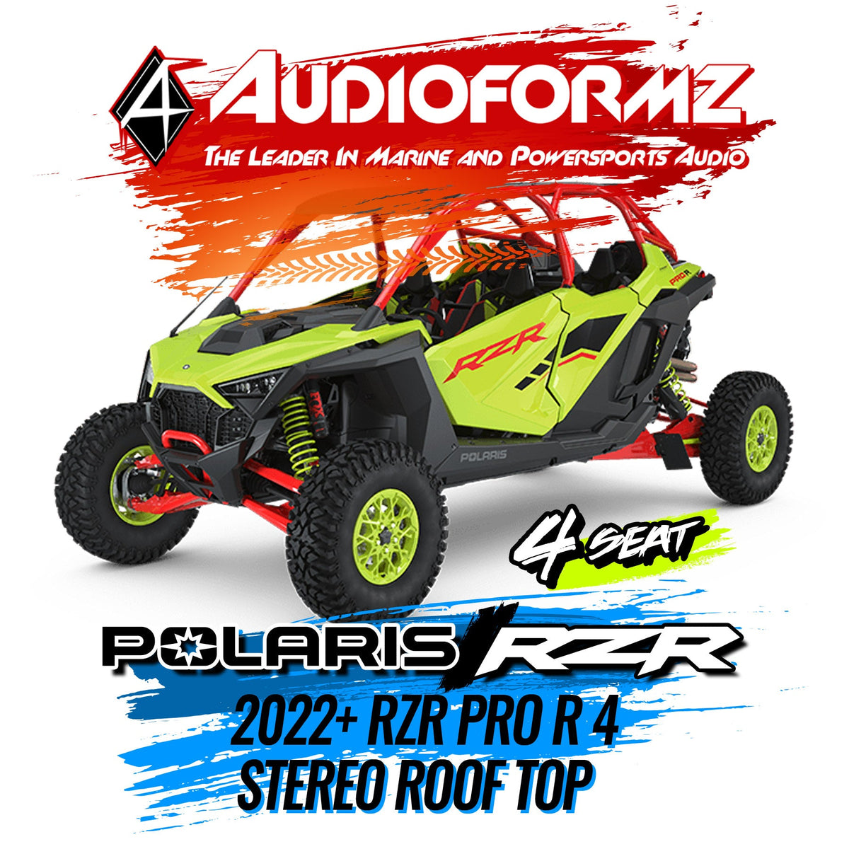 2022+ Polaris RZR Pro R 4 Stereo Tops (4-Seat) – AudioFormz